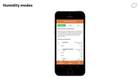 Asthma monitoring software
